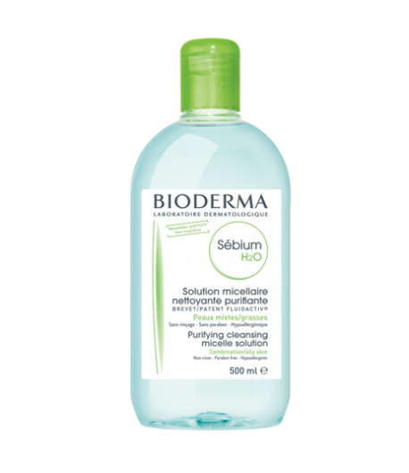 Bioderma Sébium H2O Solution micellaire nettoyante purifiante 500ml...